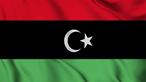 Libya flag animation for background in 4... | Stock Video | Pond5