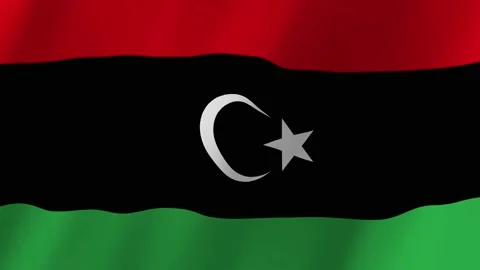 Libya flag waving animation | Stock Video | Pond5