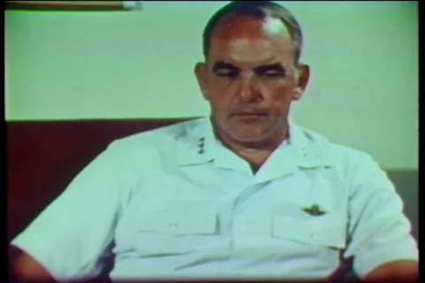 Lieutenant General George Simler talks a... | Stock Video | Pond5