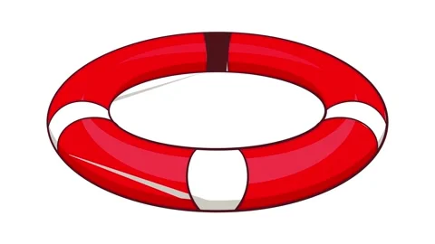 Lifebuoy icon animation | Stock Video | Pond5