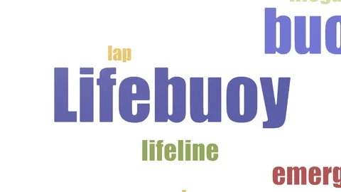 Lifebuoy Word Cloud Animated On White Ba... | Stock Video | Pond5