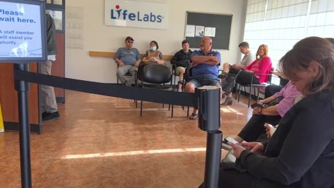 LifeLabs Laboratory for blood tests peop... | Stock Video | Pond5