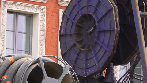 The lifting rotating mechanism which is ... | Stock Video | Pond5