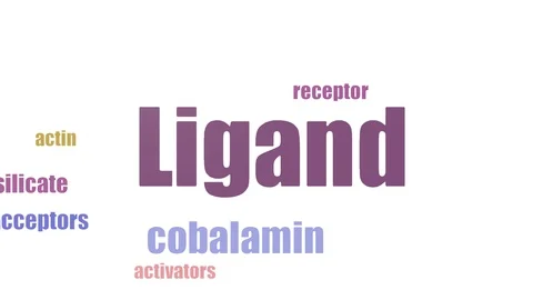 Ligand Word Cloud Animated Isolated On W... | Stock Video | Pond5