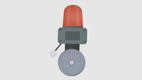 Light alarm system. Animation of the fir... | Stock Video | Pond5