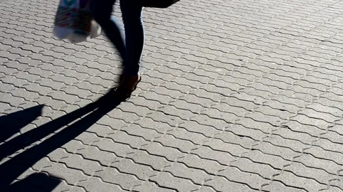 Light and shade, reflection of people in... | Stock Video | Pond5