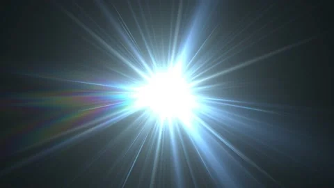 Light beam with lens flares on a black b... | Stock Video | Pond5