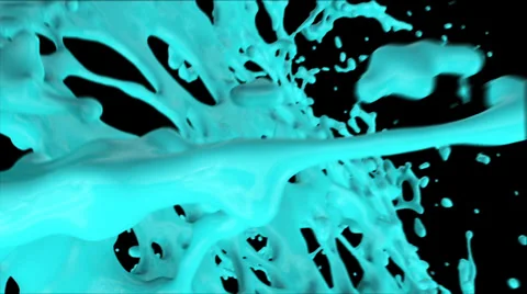 light blue paint splash background, isol... | Stock Video | Pond5