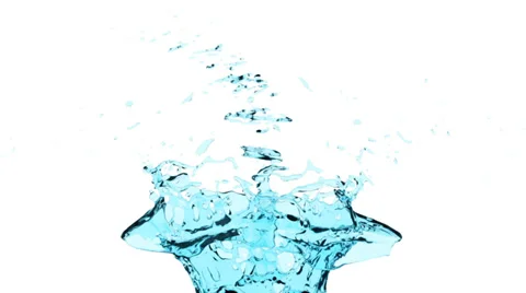 light blue water splash in slow motion (... | Stock Video | Pond5