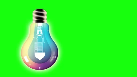 Light Bulb animation with key color. Chr... | Stock Video | Pond5