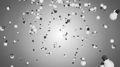 light bulb falling down Loop Animation B... | Stock Video | Pond5