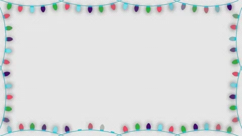 light bulb flashing string frame and bor... | Stock Video | Pond5