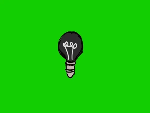 Light Bulb Idea Green Screen Stock Video Footage | Royalty Free Light ...