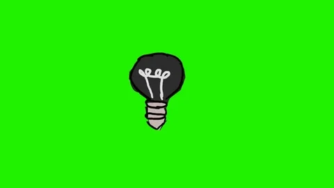 Light Bulb Idea Green Screen Stock Video Footage | Royalty Free Light ...