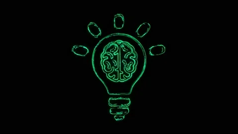 Light Bulb Idea Animated Icon appearing ... | Stock Video | Pond5