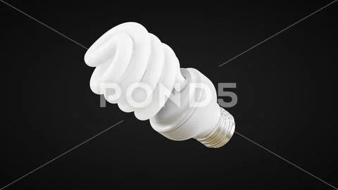 Light Bulb Perspective View04 Black Background Illustration #246048676