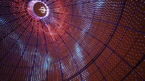 Light change color in ball decorating th... | Stock Video | Pond5