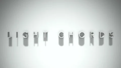 light chords 3D title animation white te... | Stock Video | Pond5