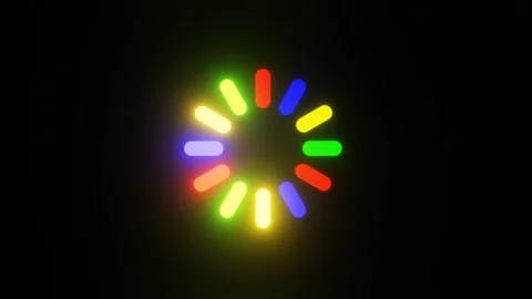 Light colorful loading animation 3d vide... | Stock Video | Pond5