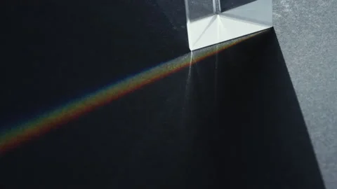 Light Dispersion through Glass Prism | Stock Video | Pond5