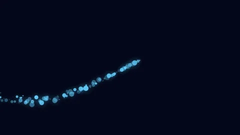Light effect flight of bright shiny part... | Stock Video | Pond5
