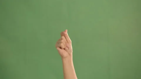 A Light Female Hand Snapping And Holding... | Stock Video | Pond5