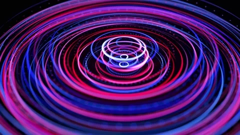 Light flow form ring structure. Light ef... | Stock Video | Pond5