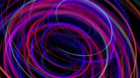 Light flow form ring structure. Light ef... | Stock Video | Pond5