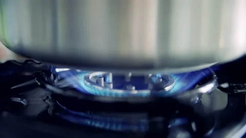 Light Gas Cooker. Chef Cooking Food. App... | Stock Video | Pond5