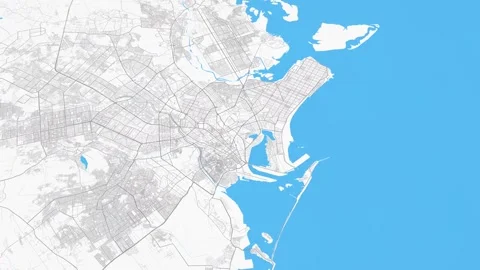 Light grey blue Karachi map background l... | Stock Video | Pond5