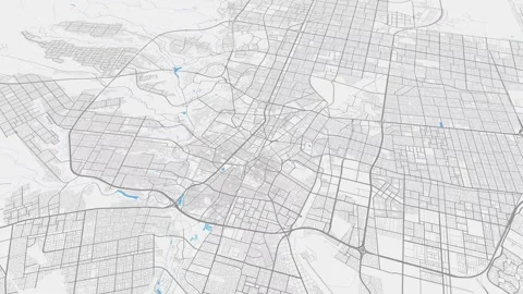 Light grey blue Riyadh map background lo... | Stock Video | Pond5