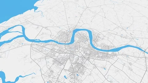 Light grey blue Surat map background loo... | Stock Video | Pond5