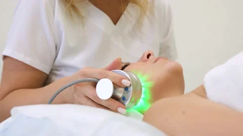 Light infrared therapy. Cosmetology head... | Stock Video | Pond5