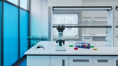 Light laboratory interior. Fully equippe... | Stock Video | Pond5