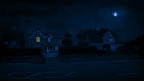 Rural House Night Stock Footage ~ Royalty Free Stock Videos | Pond5