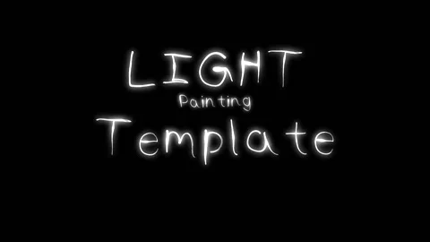 After Effects: Light Painting Text Template #155467261