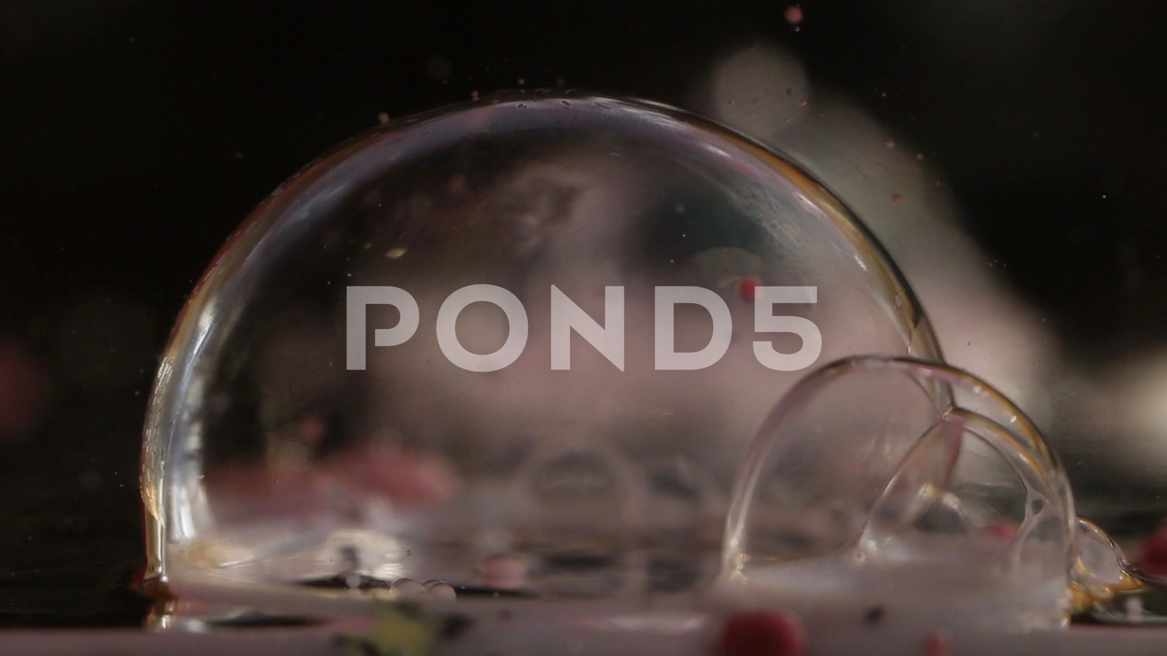 Slow Motion Bubble Popping