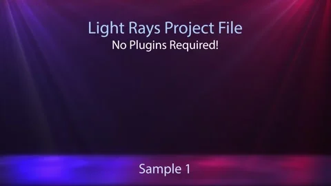 Light Rays Project File Version 1 ~ After Effects #305142140