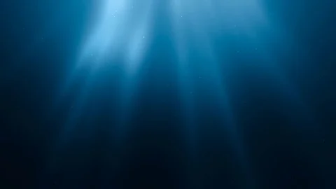Light rays from underwater. 3D rendered ... | Stock Video | Pond5