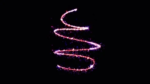 Light sparkling particles shape spring o... | Stock Video | Pond5