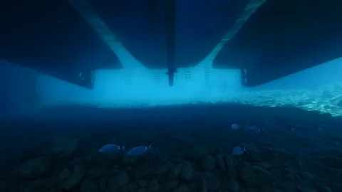 light under the boats slow motion sun ra... | Stock Video | Pond5