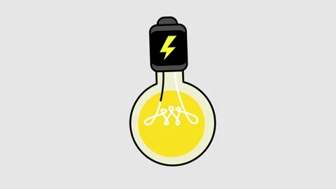Cartoon Lightbulb Transparent Stock Video Footage | Royalty Free ...