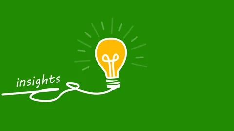 lightbulb idea illustration with insight... | Stock Video | Pond5