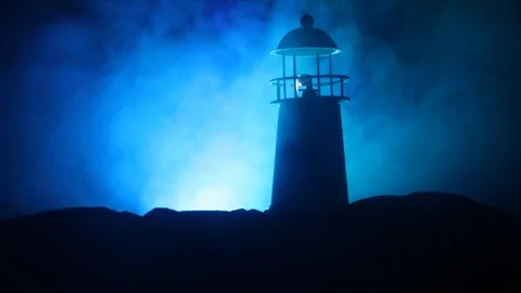 Lighthouse Night Fog Stock Videos – Royalty-Free HD & 4K Videos