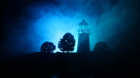 Lighthouse Night Fog Stock Videos – Royalty-Free HD & 4K Videos