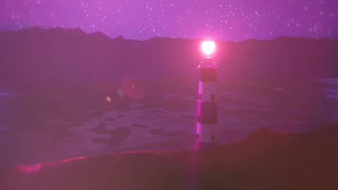 Lighthouse of love animated background. | Stock Video | Pond5