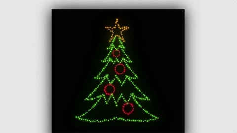 Lighting and flares bulb on the Christma... | Stock Video | Pond5