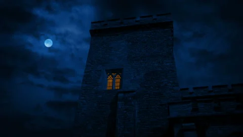 Castle Night Stock Footage ~ Royalty Free Stock Videos | Pond5