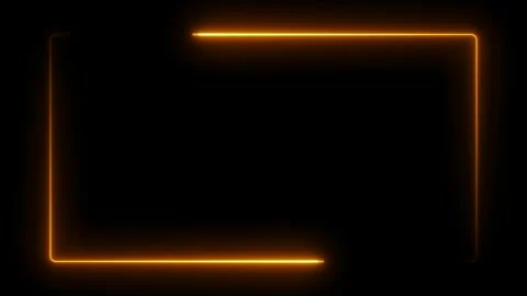 Lightning border frame on black backgrou... | Stock Video | Pond5
