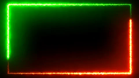 Lightning border frame on black backgrou... | Stock Video | Pond5
